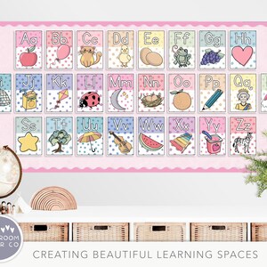 POLKA DOTS ‘BRIGHTS’ Alphabet Posters, Classroom Letters Display ...