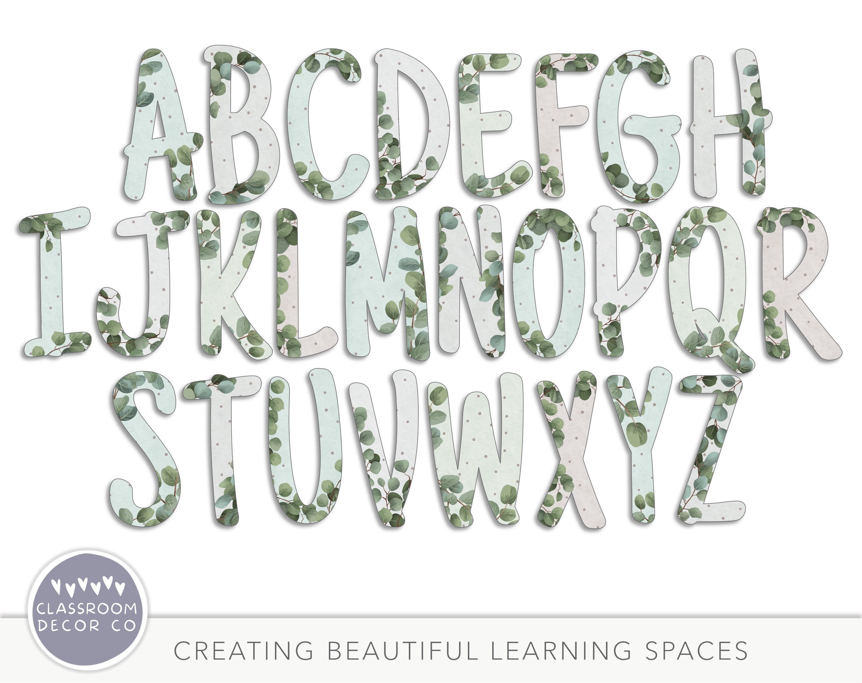 EUCALYPTUS Display Lettering, Custom Classroom Display, Classroom ...