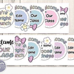 PASTEL CUTIE Classroom Door Display, Customizable Display, Welcome to ...