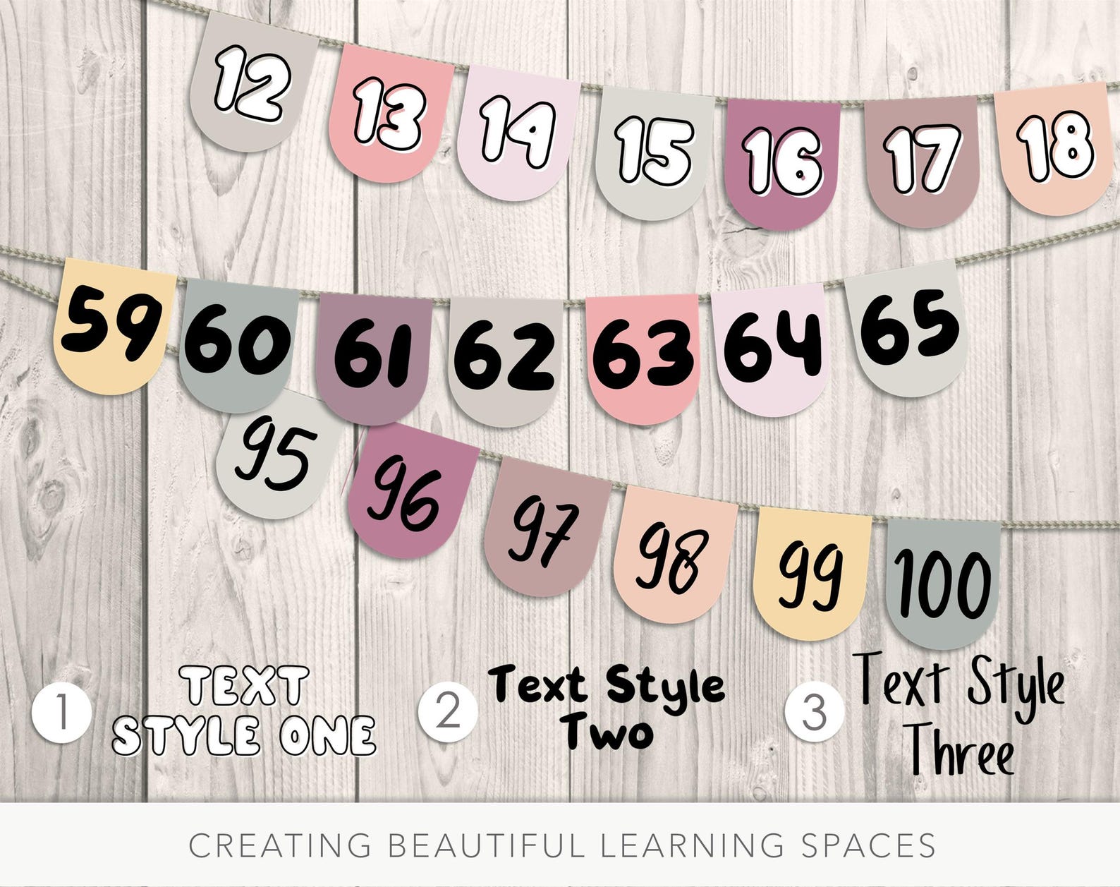 DOTTY BOHO Number Posters, Tens Frames Number Posters, Numicon Display ...