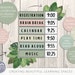 PLANTS & FOLIAGE Classroom Daily Schedule, Classroom Timetable Display ...