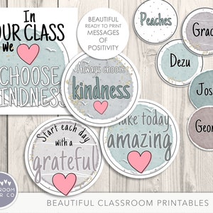 BEACHY BOHO Classroom Door Display, Customizable Display, Classroom ...