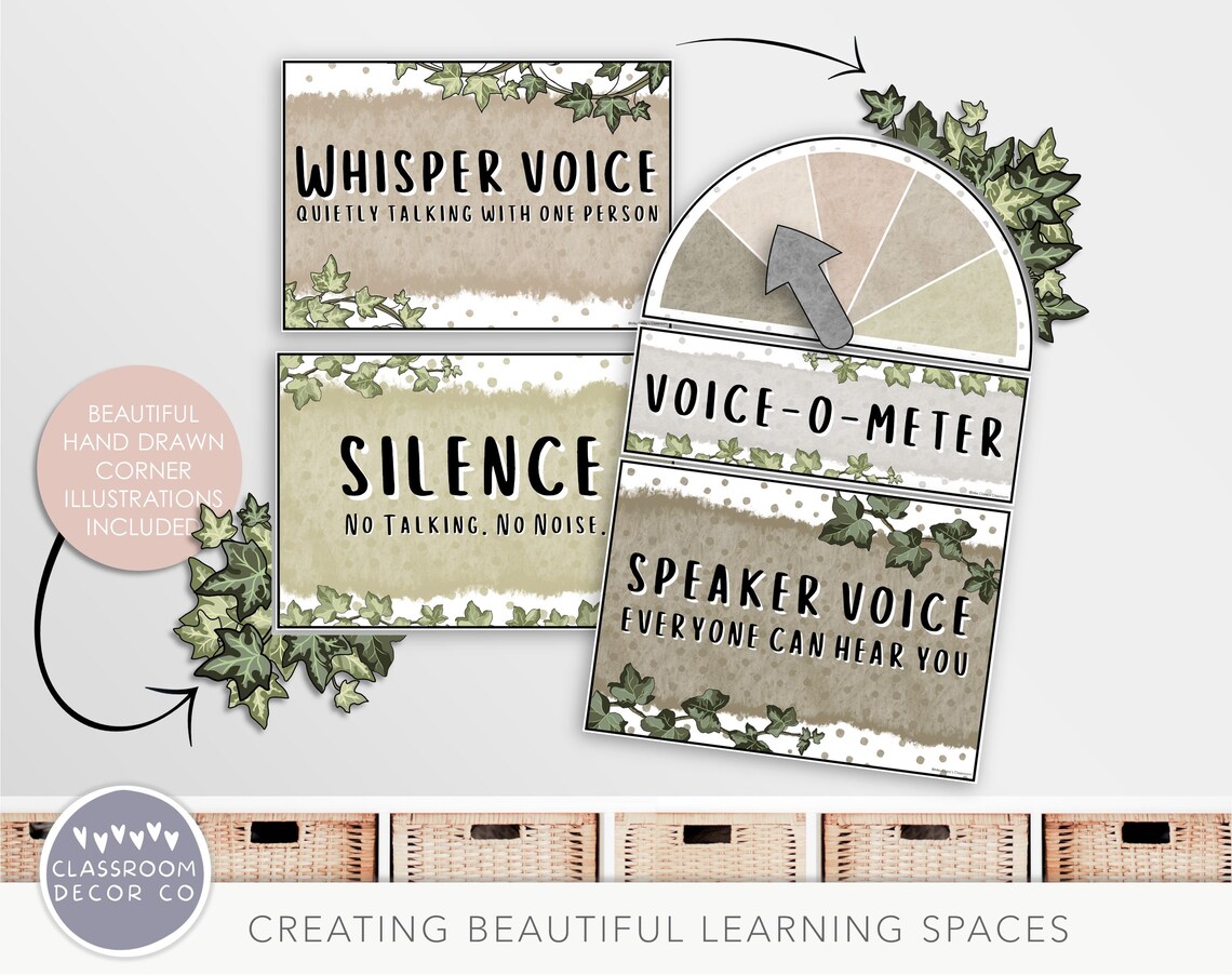 BOHO FARMHOUSE Noise-o-meter Voice Level Display Noise Level - Etsy