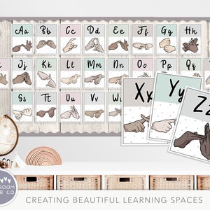EUCALYPTUS BSL Sign Language Posters, British Sign Language Display ...
