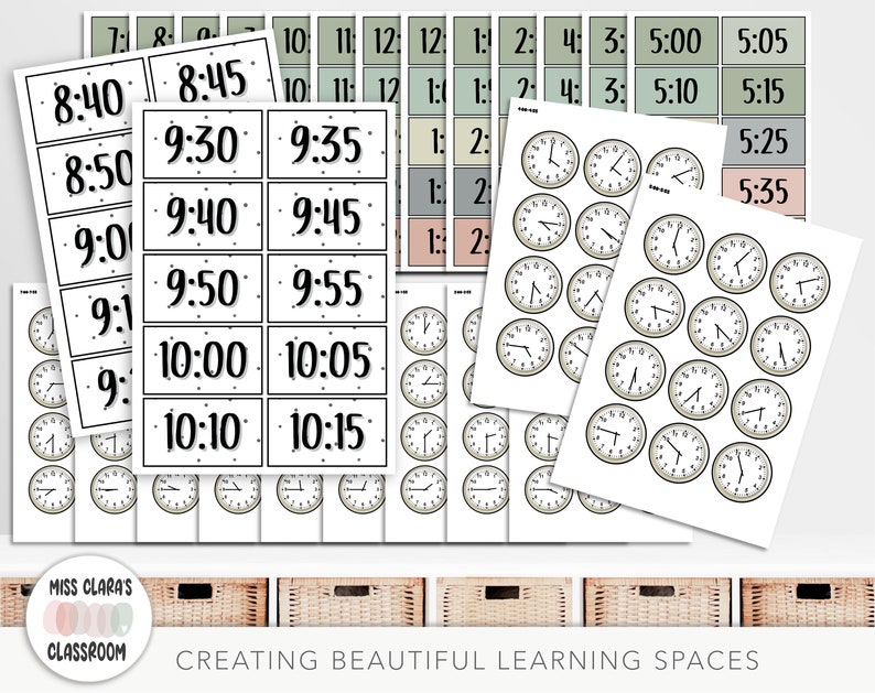 PLANTS & FOLIAGE Classroom Daily Schedule Classroom Timetable - Etsy