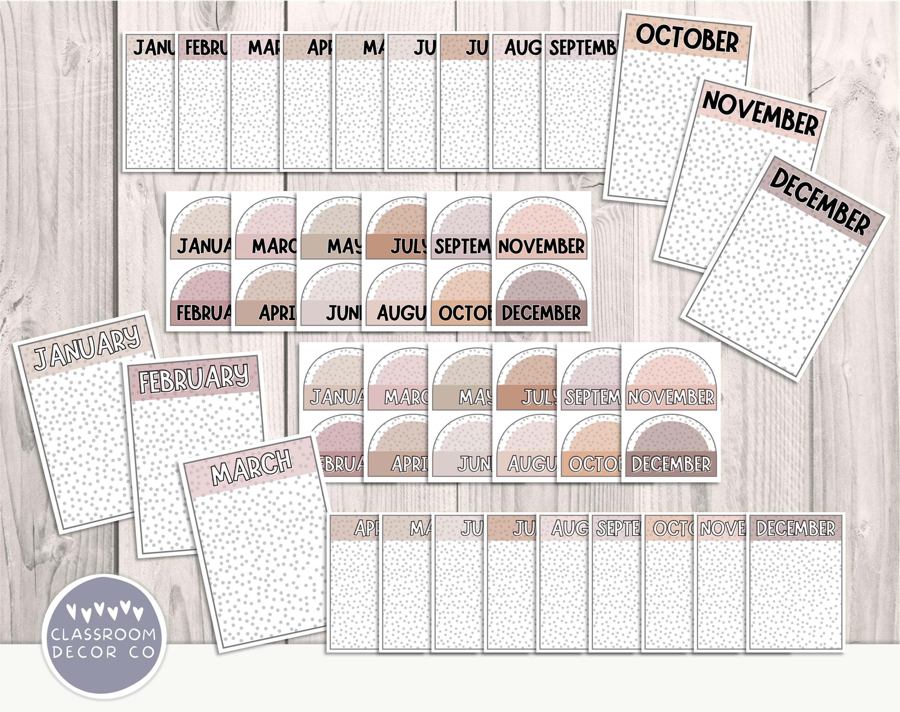 MODERN NEUTRALS Birthday Display | Classroom Celebration Display ...