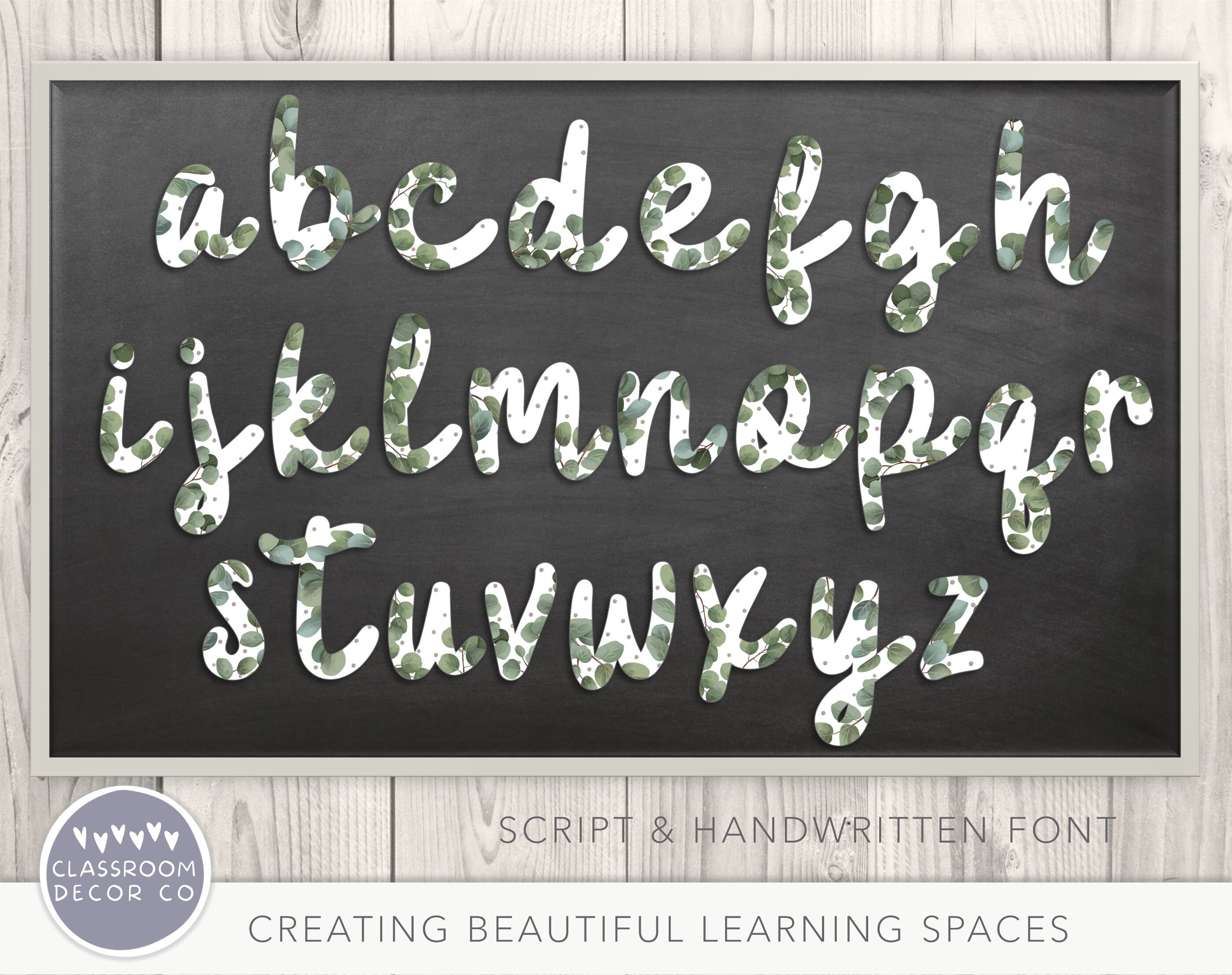 EUCALYPTUS Display Lettering, Custom Classroom Display, Classroom ...