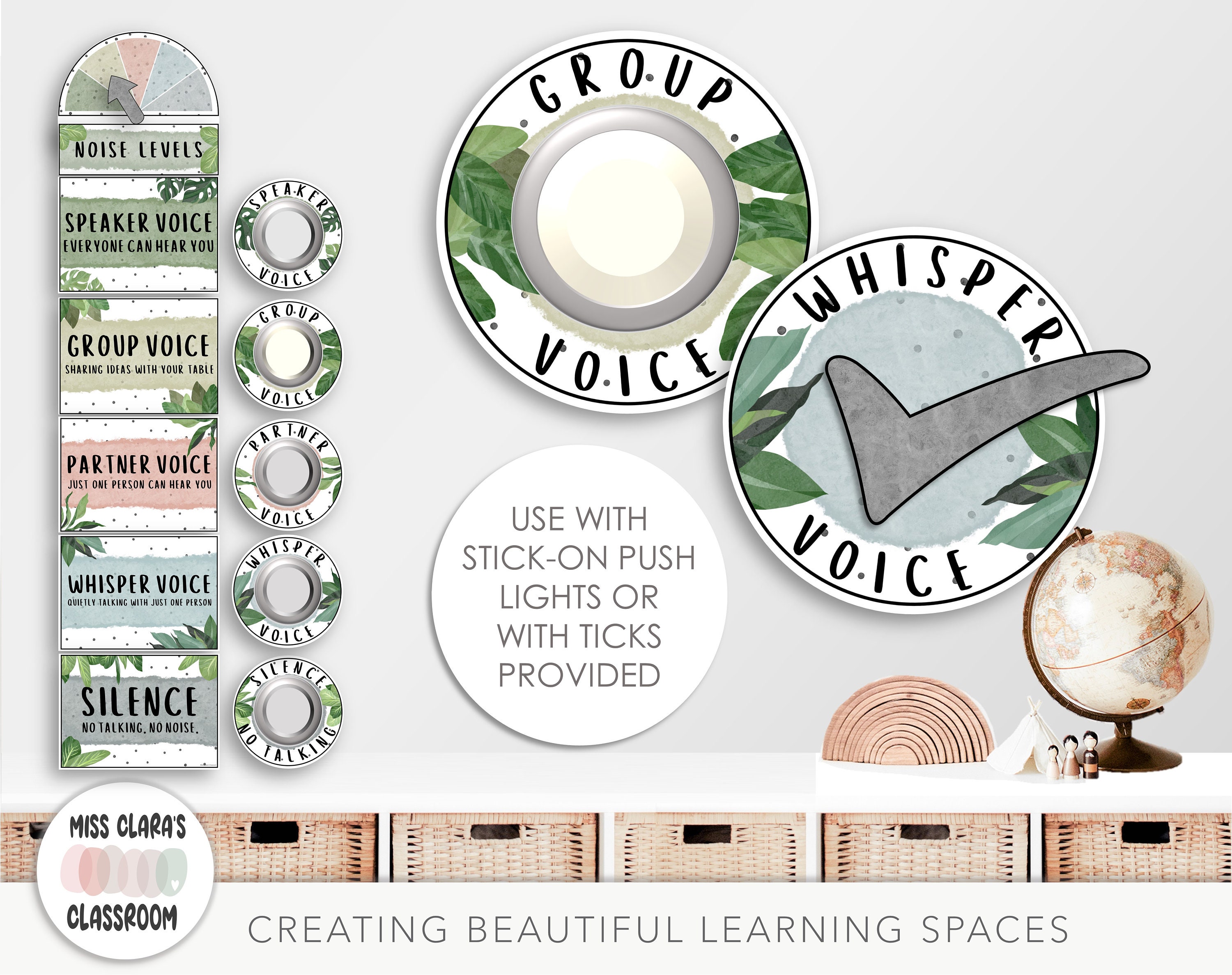 PLANTS & FOLIAGE Noise-o-meter Voice Level Display Noise - Etsy UK