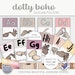 DOTTY BOHO Complete Classroom Display Label Bundle, Neutral Classroom ...