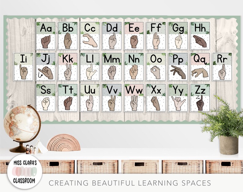 PLANTS & FOLIAGE American Sign Language Posters ASL Display - Etsy