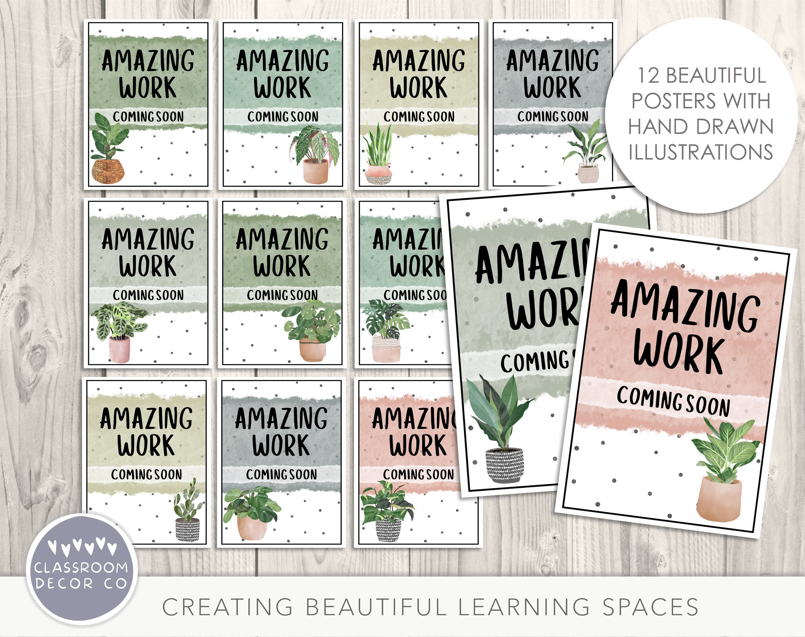 PLANTS & FOLIAGE Coming Soon Posters, Modern Plants Classroom Display ...