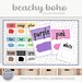 BEACHY BOHO Learning Intentions, Learning Objective Poster, Success ...