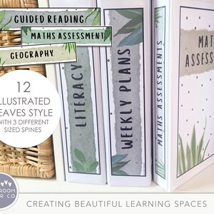 PLANTS & FOLIAGE Binder Covers and Spines, Classroom Organization ...
