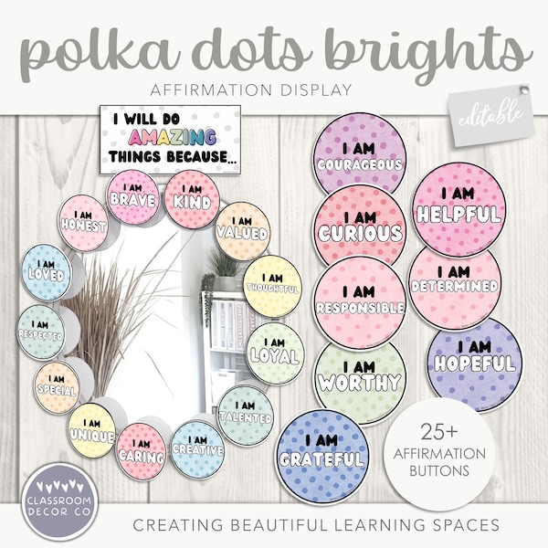 Bright Polka Dot - Etsy