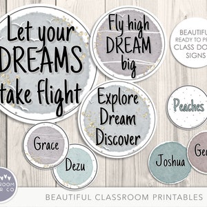 BEACHY BOHO Classroom Door Display, Customizable Display, Classroom ...
