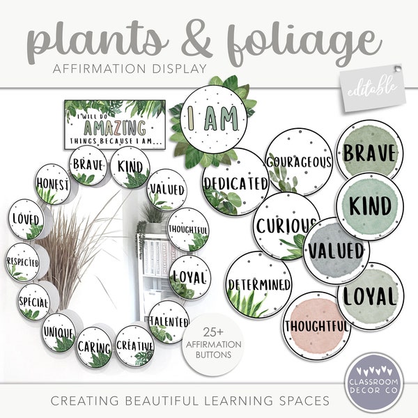 Positive Classroom Posters - Etsy