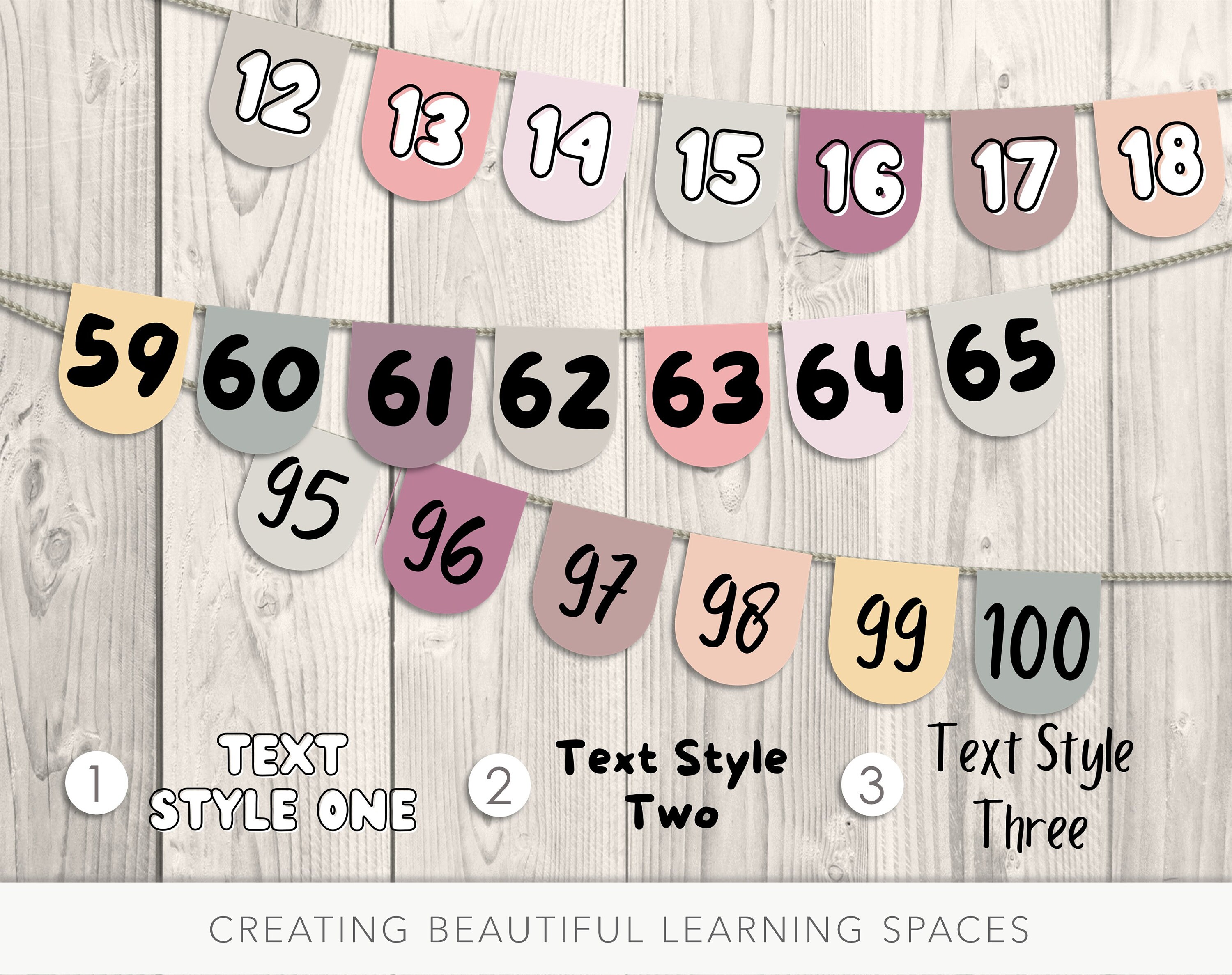 DOTTY BOHO Number Posters, Tens Frames Number Posters, Numicon Display ...