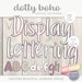 DOTTY BOHO Days and Months Display, Classroom Printables, Classroom ...