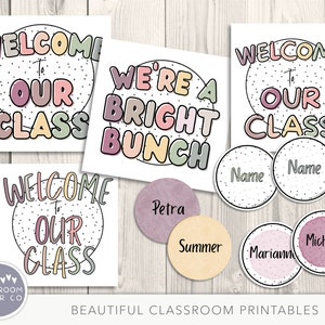 DOTTY BOHO Classroom Door Display, Customizable Display, Classroom ...