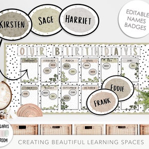 BOHO FARMHOUSE Birthday Display Celebration Classroom - Etsy