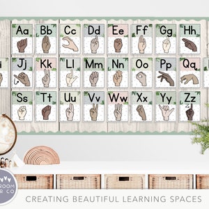 PLANTS & FOLIAGE American Sign Language Posters, ASL Display, Sign ...