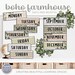 BOHO FARMHOUSE Classroom Door Display, Customizable Display, Classroom ...
