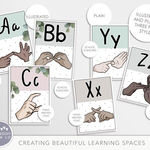 EUCALYPTUS AUSLAN Sign Language Posters, Australian Sign Language ...