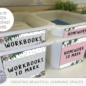 ENCHANTED FOREST Storage Label Bundle, Classroom Organization Labels ...