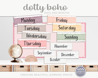 Days of the Week Months of the Year Printable Vipkid Gogokid Classroom ...