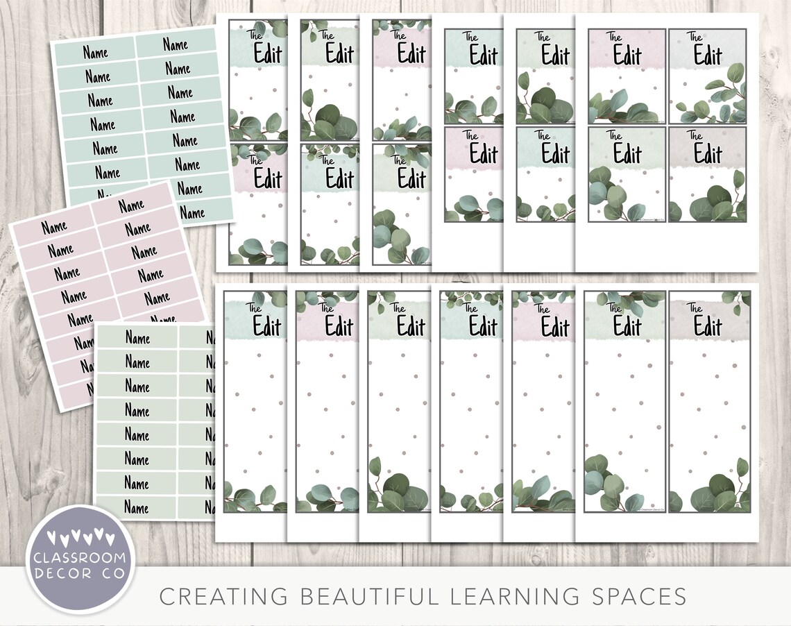 EUCALYPTUS Reading Groups Labels, Classroom Group Organization Labels ...