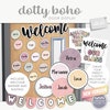 DOTTY BOHO Days and Months Display, Classroom Printables, Classroom ...