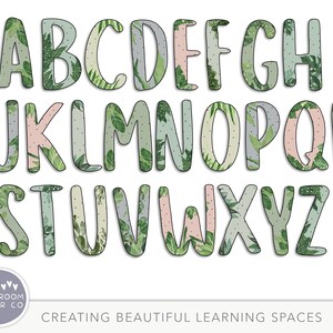 PLANTS & FOLIAGE Display Lettering Custom Classroom Display - Etsy