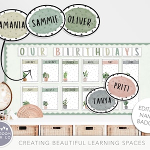 PLANTS & FOLIAGE Birthday Display, Celebration Classroom Display ...