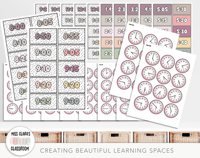 DOTTY BOHO Daily Schedule Visual Timetable Classroom - Etsy