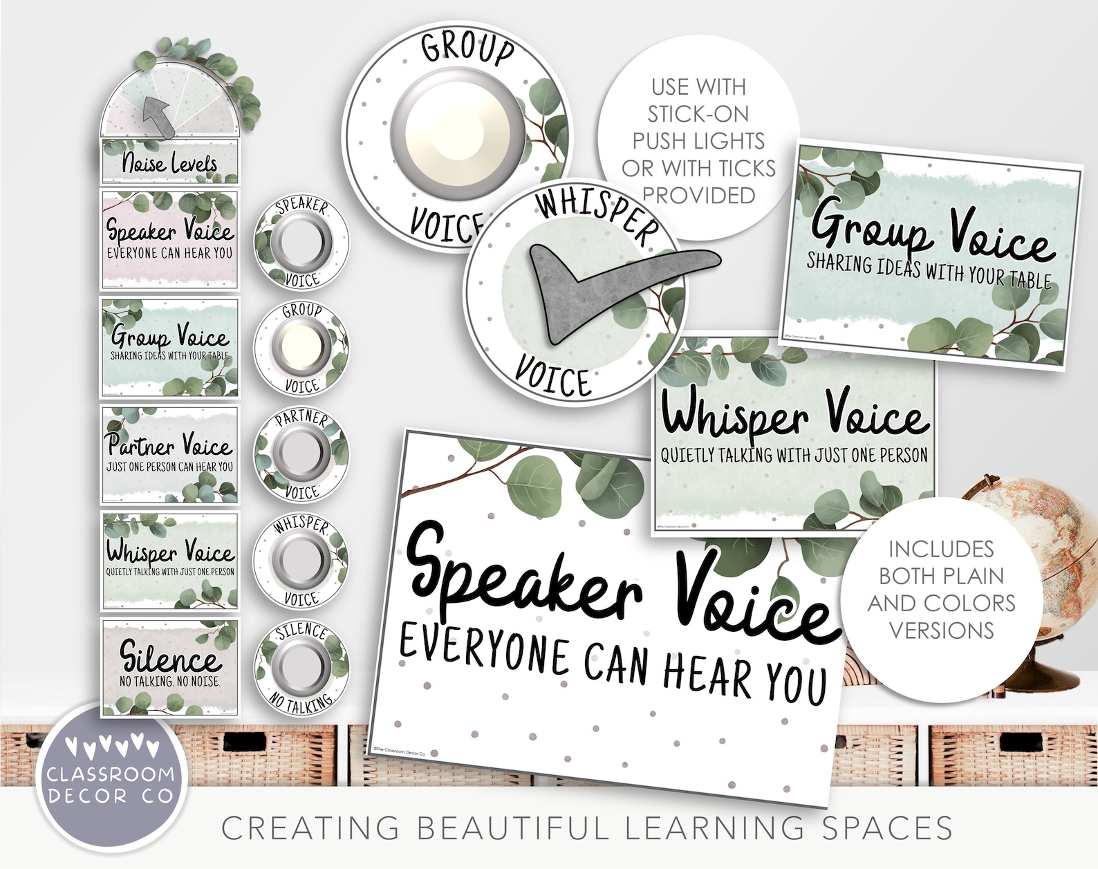 EUCALYPTUS Noise-o-meter, Voice Noise Level Display, Classroom Behavior ...