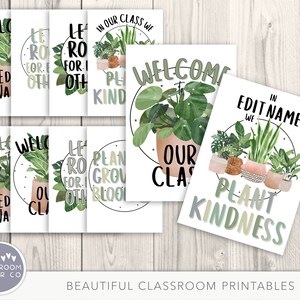 PLANTS & FOLIAGE Classroom Door Display, Customizable Display ...