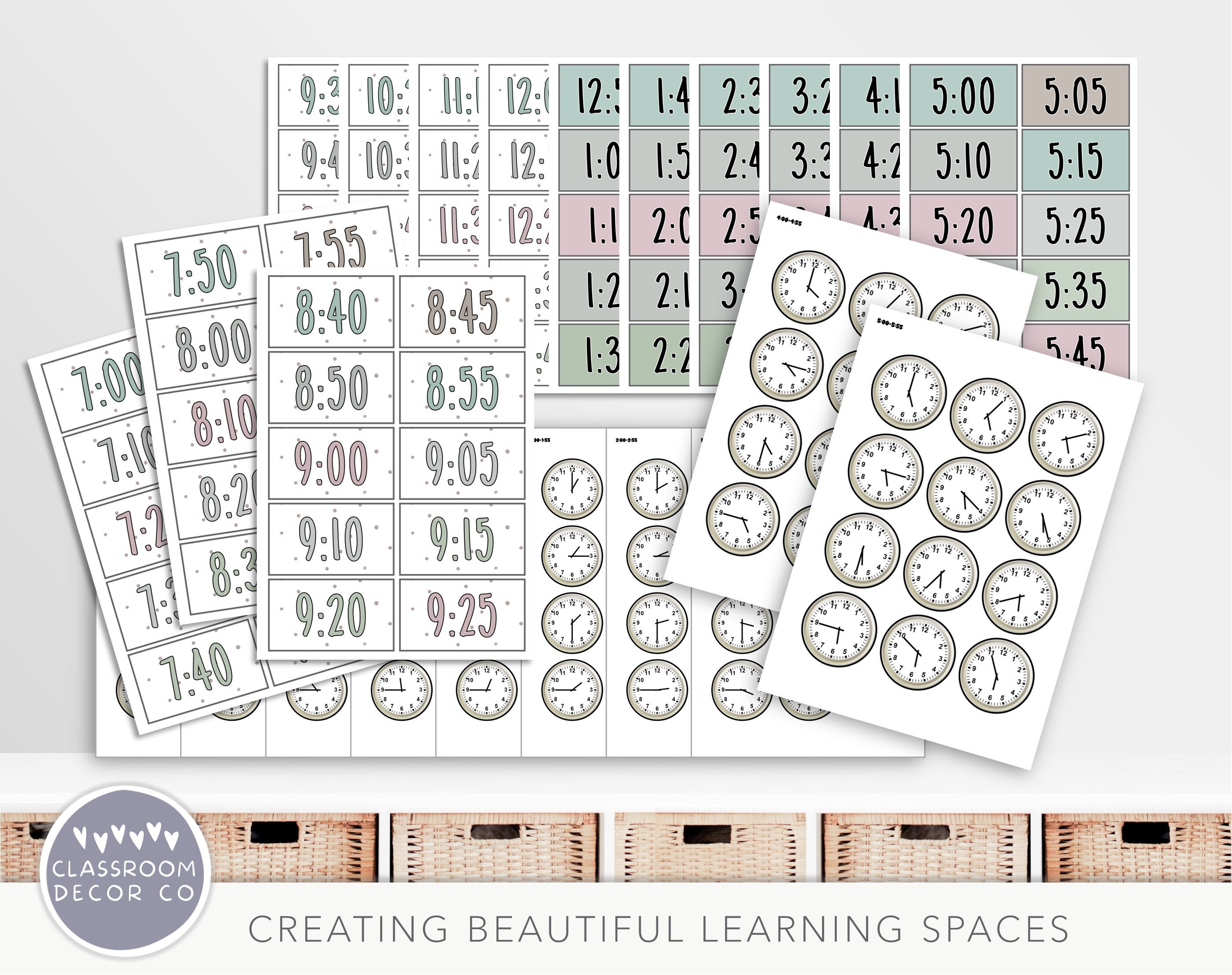 EUCALYPTUS Daily Schedule Classroom Timetable Display - Etsy