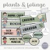 PLANTS & FOLIAGE American Sign Language Posters, ASL Display, Sign ...