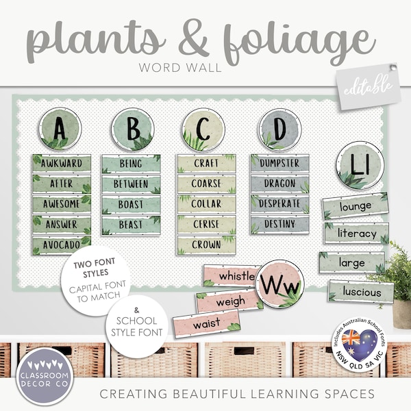 Word Wall - Etsy