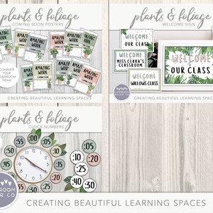 PLANTS & FOLIAGE Complete Classroom Display Bundle - Etsy