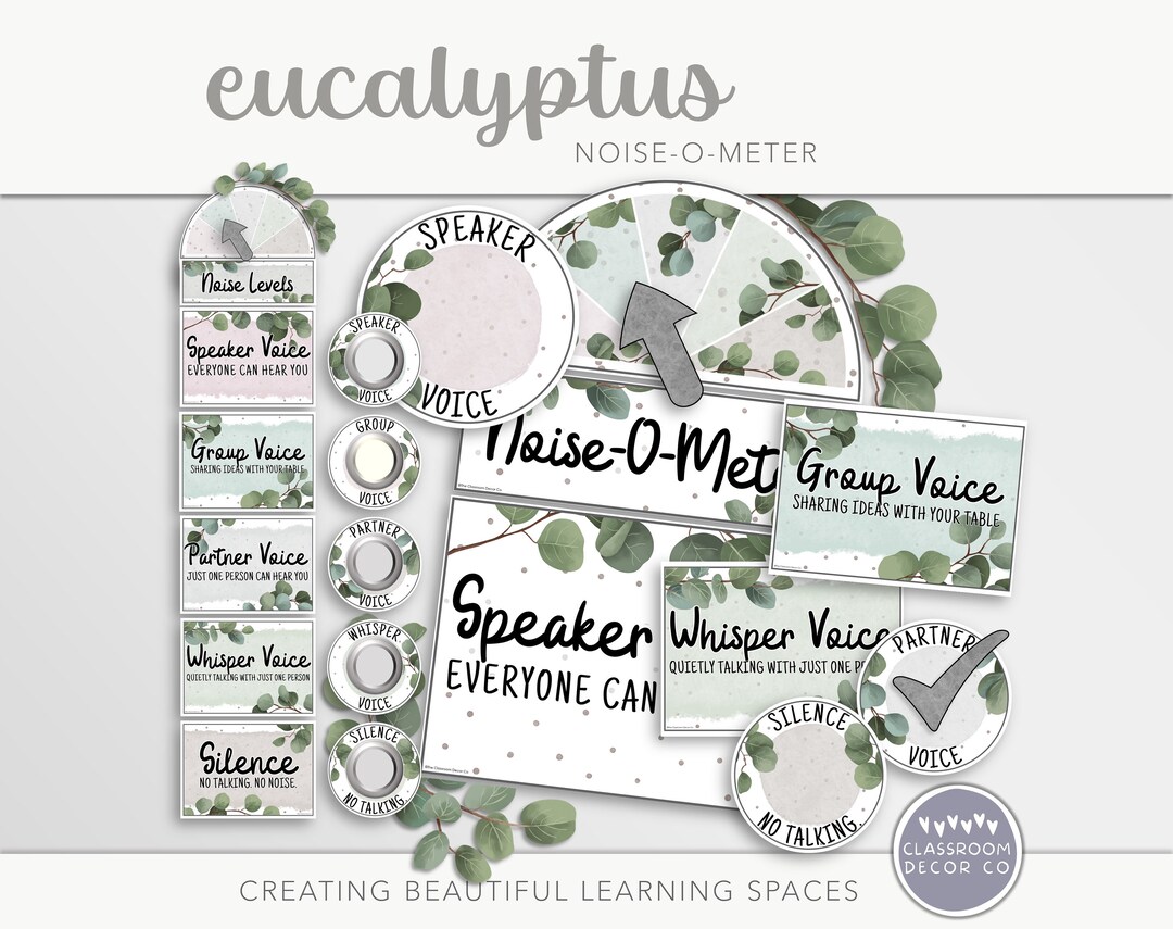 EUCALYPTUS Noise-o-meter, Voice Noise Level Display, Classroom Behavior ...