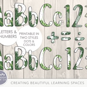 PLANTS & FOLIAGE Display Lettering, Custom Classroom Display, Modern ...