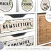 BOHO FARMHOUSE Storage Label Bundle Classroom Organization - Etsy