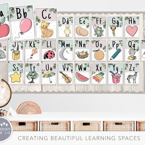 EUCALYPTUS Alphabet Posters Classroom Letters Display Letter - Etsy ...