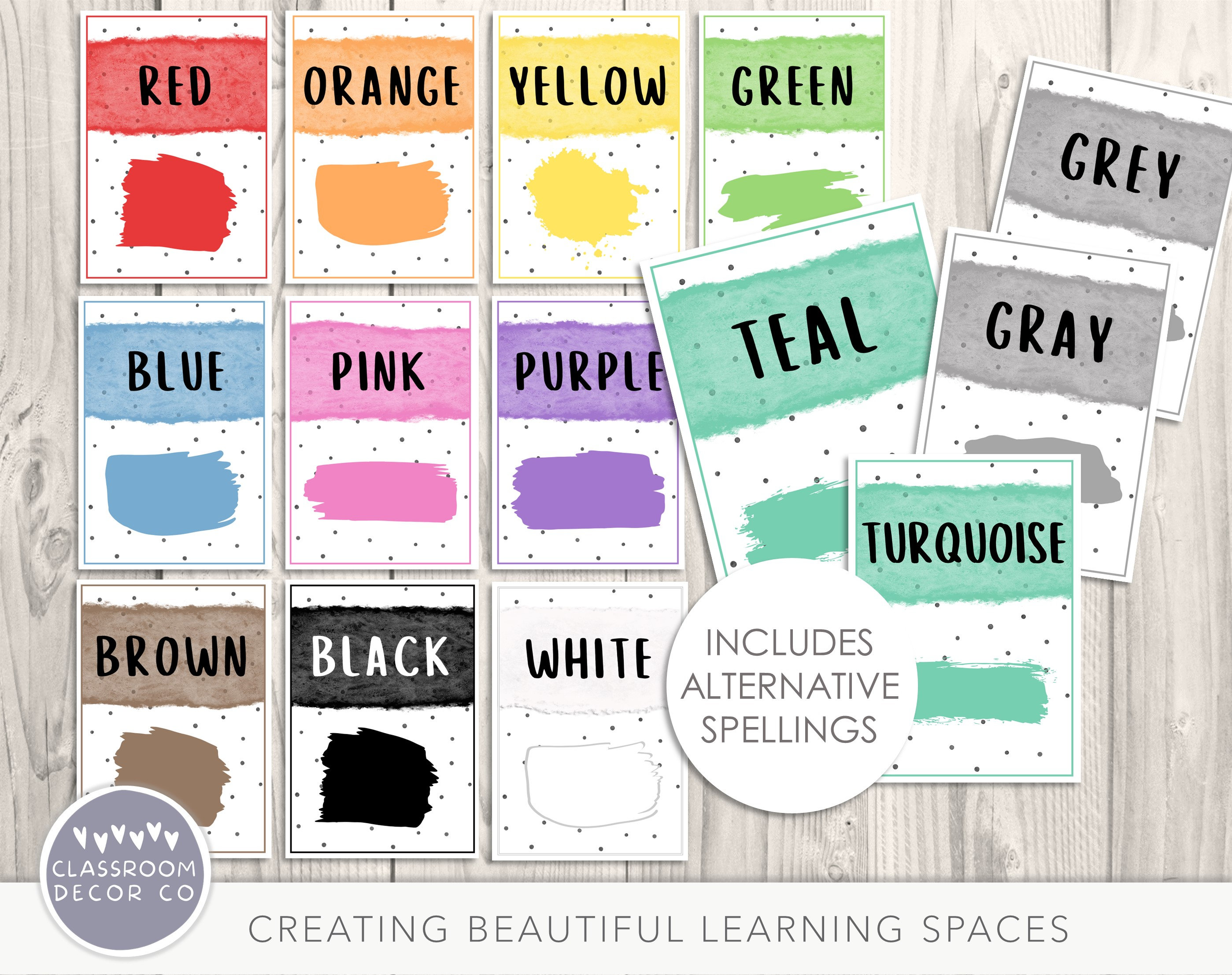 PLANTS & FOLIAGE Color Posters, Classroom Printables, Modern Boho ...