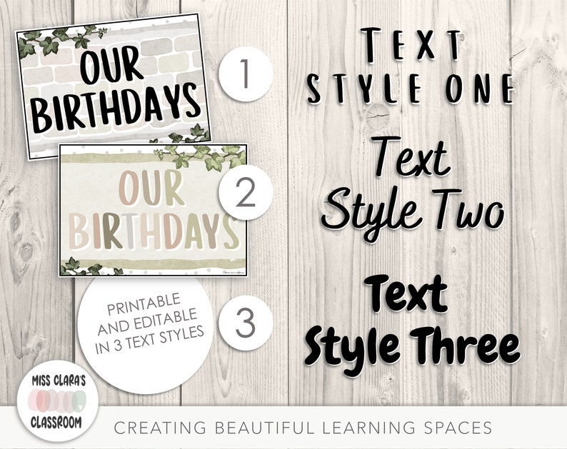 BOHO FARMHOUSE Birthday Display Celebration Classroom - Etsy