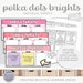 POLKA DOTS ‘BRIGHTS’ Alphabet Posters, Classroom Letters Display ...