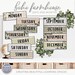 BOHO FARMHOUSE Days and Months Display Days of the Week - Etsy