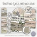 BOHO FARMHOUSE Alphabet Posters, Classroom Letters Display, Letter ...