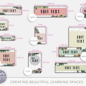 ENCHANTED FOREST Storage Label Bundle, Classroom Organization Labels ...
